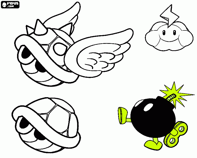 Bob Omb Mario Coloring Pages Coloring Pages