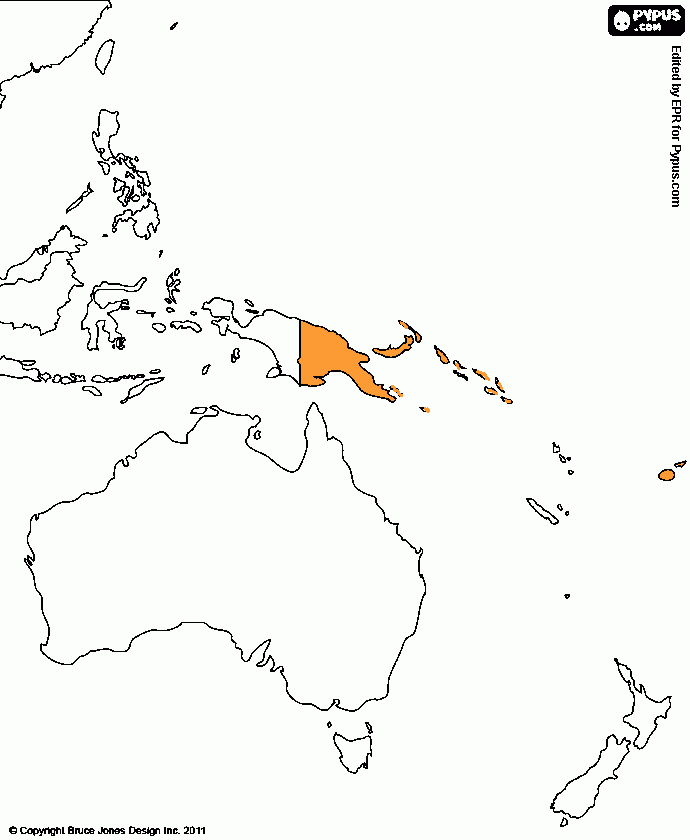 Oceania Coloring Mapa Mapas Continent Royality Continents Mudo Asia ...
