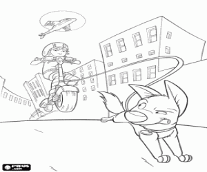 Bolt And Penny Coloring Pages