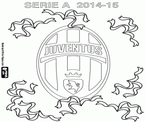 Juve Turin, champion 2014-2015 coloring page printable game